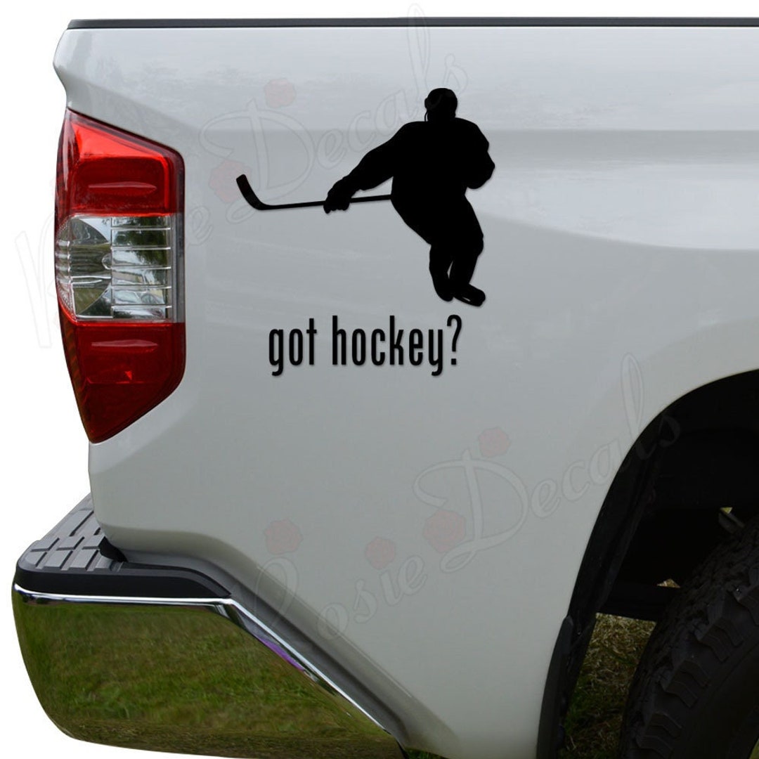 Got Ice Hockey Goalie Puck Stick Die Cut Vinyl Decal Sticker for Car ...