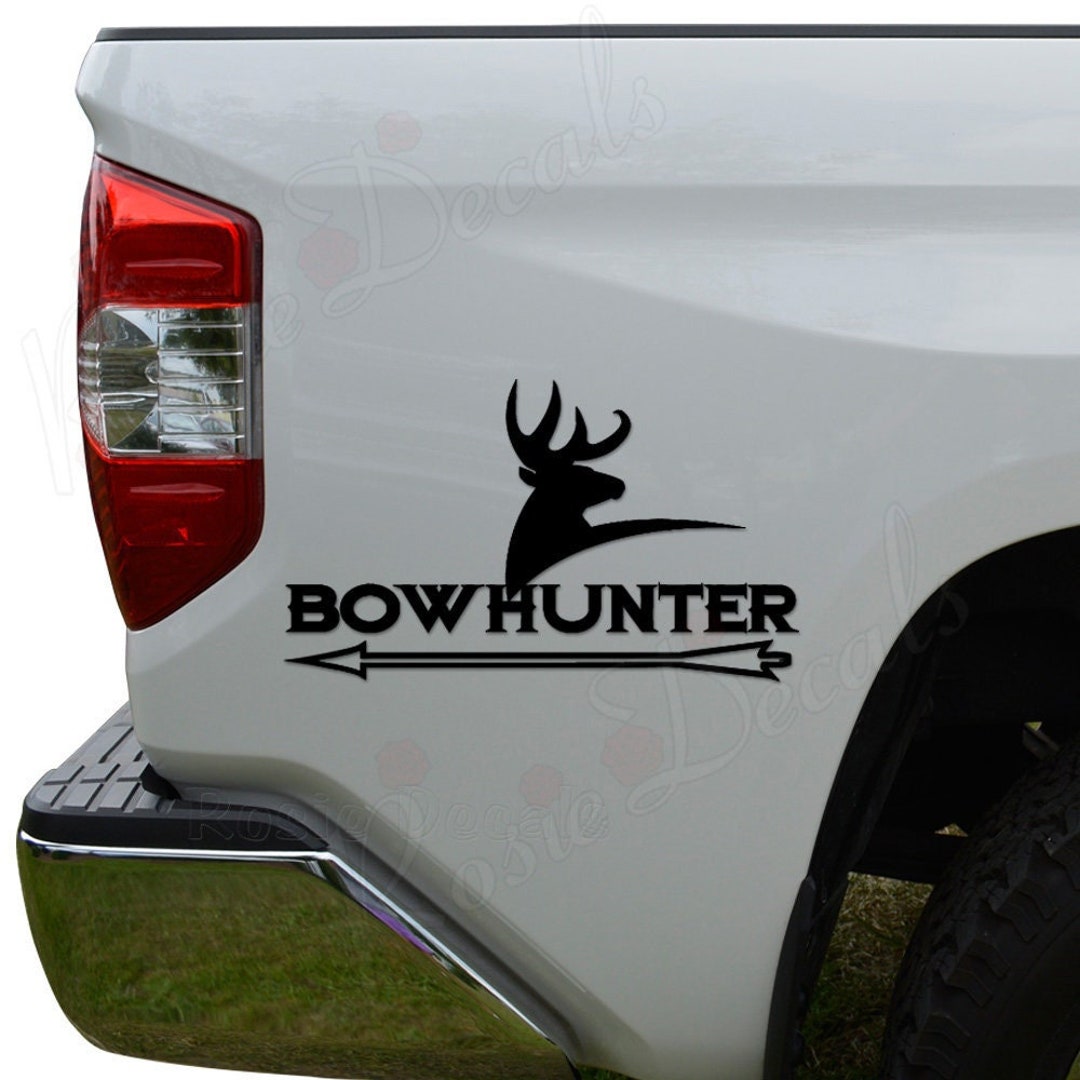 Bowhunter Bowhunting Deer Buck Hunting Die Cut Vinyl Decal Sticker for ...