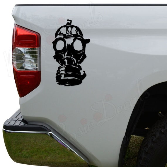 Gas Mask Biohazard Doomsday Prepper Die Cut Vinyl Decal | Etsy