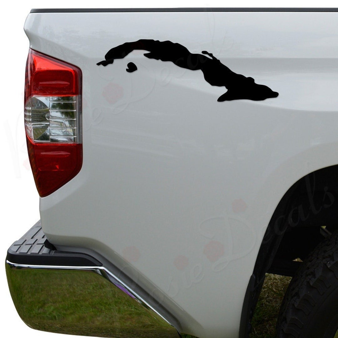 Cuba Island Cuban Country Map Die Cut Vinyl Decal Sticker for Car Truck ...
