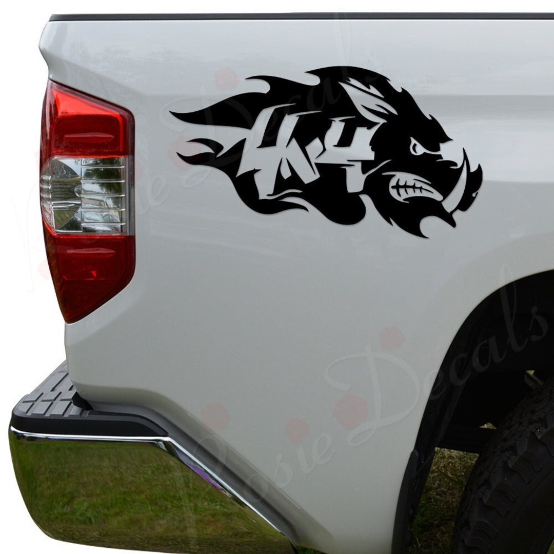 4x4 off Road Boar Hog Hunting Die Cut Vinyl Decal Sticker for Car Truck ...