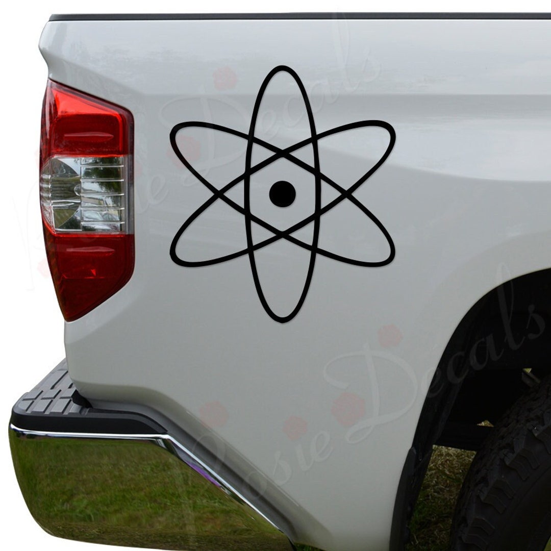 Atom Element Science Proton Electron Nucleus Die Cut Vinyl Decal ...