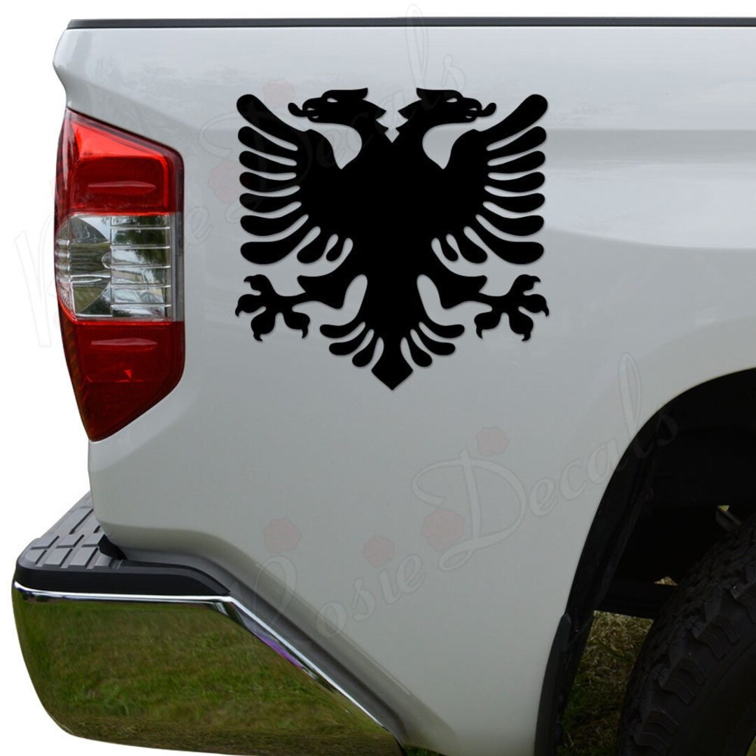 Albanian Flag Eagle Albania Country Die Cut Vinyl Decal Sticker for Car ...