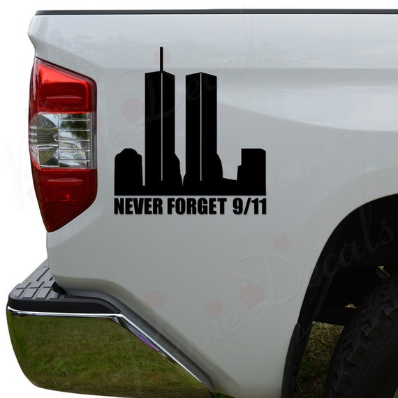 Never Forget 911 Twin Towers NY Die Cut Vinyl Decal Sticker - Etsy