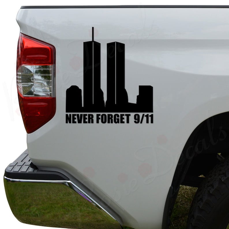 Never Forget 911 Twin Towers NY Die Cut Vinyl Decal Sticker - Etsy