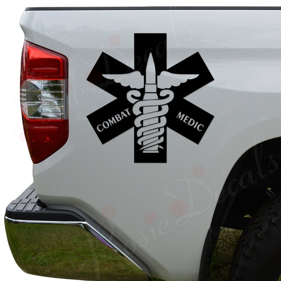 Military Combat Medic Star of Life Medical Die Cut Vinyl Decal Sticker ...