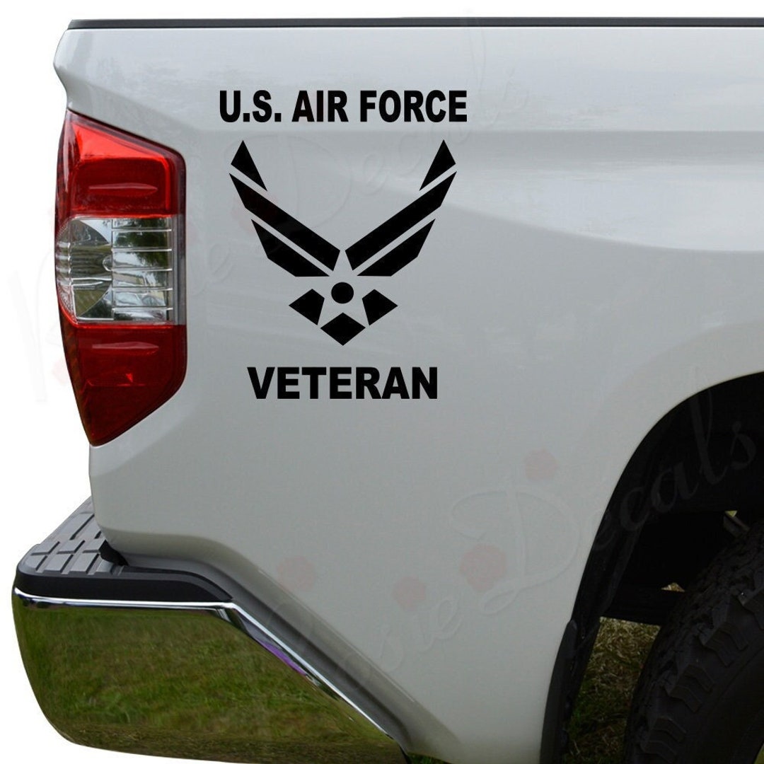 Air Force Veteran Military USAF Die Cut Vinyl Decal Sticker for Car ...