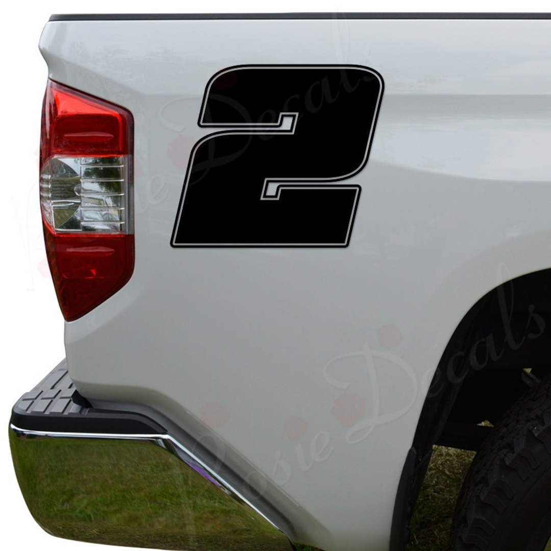 Racing Race Number 2 Style #20 Go Kart Helmet Die Cut Vinyl Decal ...