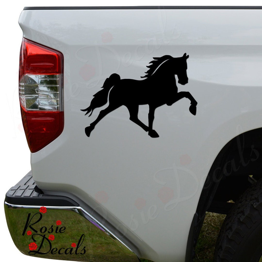 Tennessee Walker Horse Stallion Prancing Farm Ranch Die Cut Vinyl Decal ...