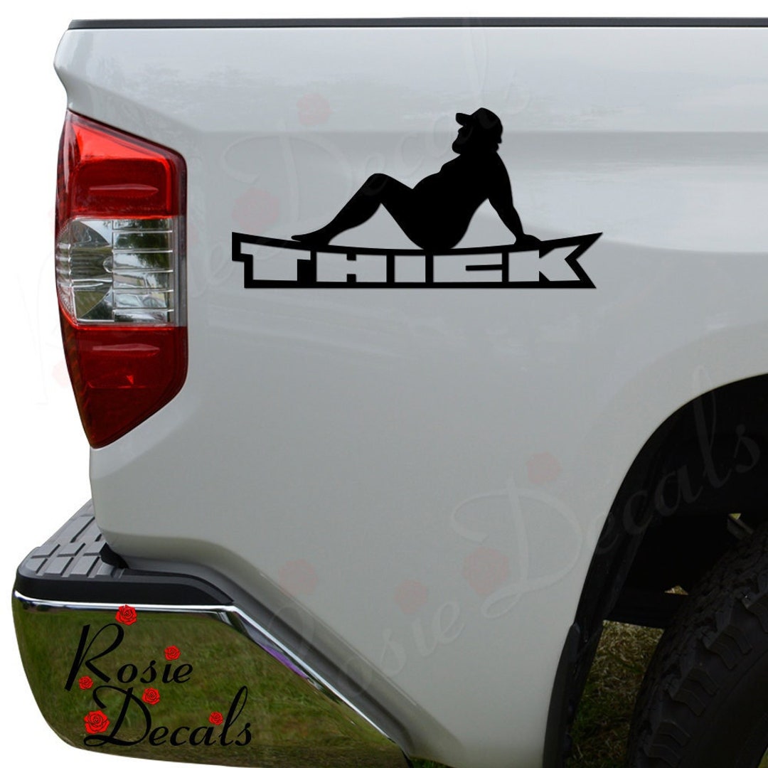 Funny Thick Fat Trucker Guy Driver Trucking Big Rig Wheeler Die Cut ...