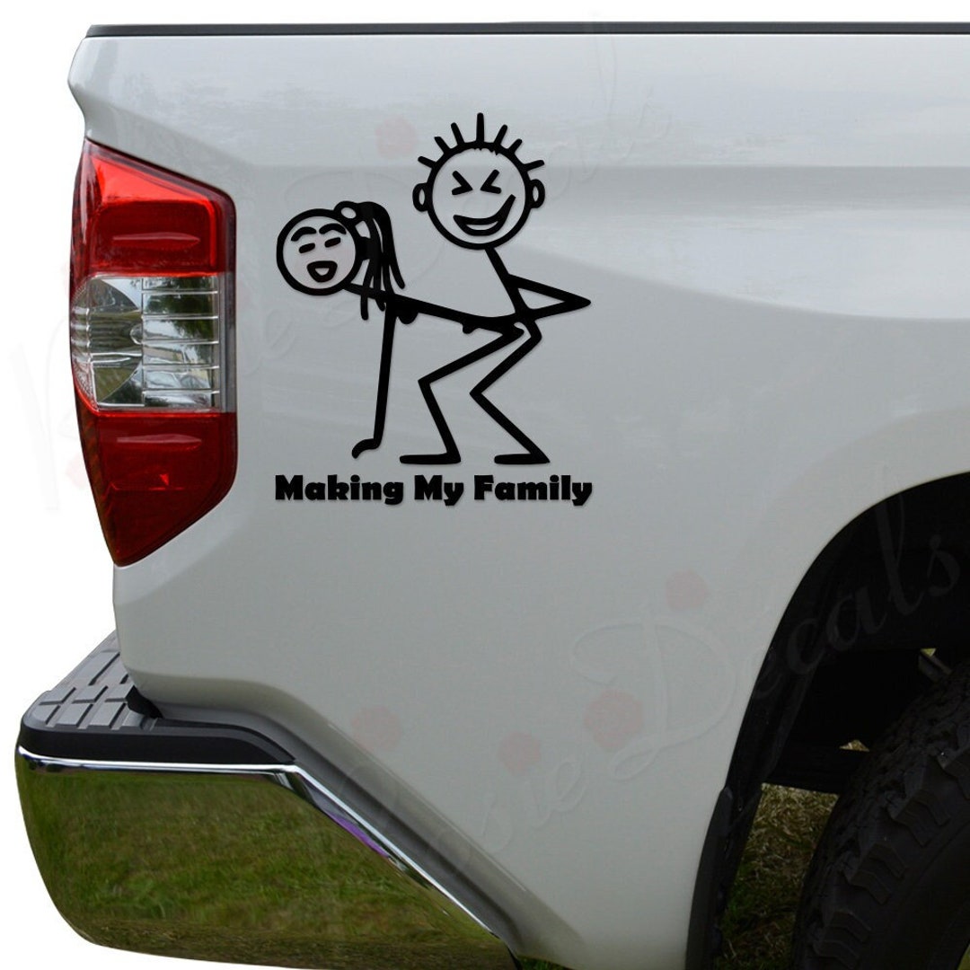 Making My Family Stick Figure Funny Sex Die Cut Vinyl Decal Sticker for ...