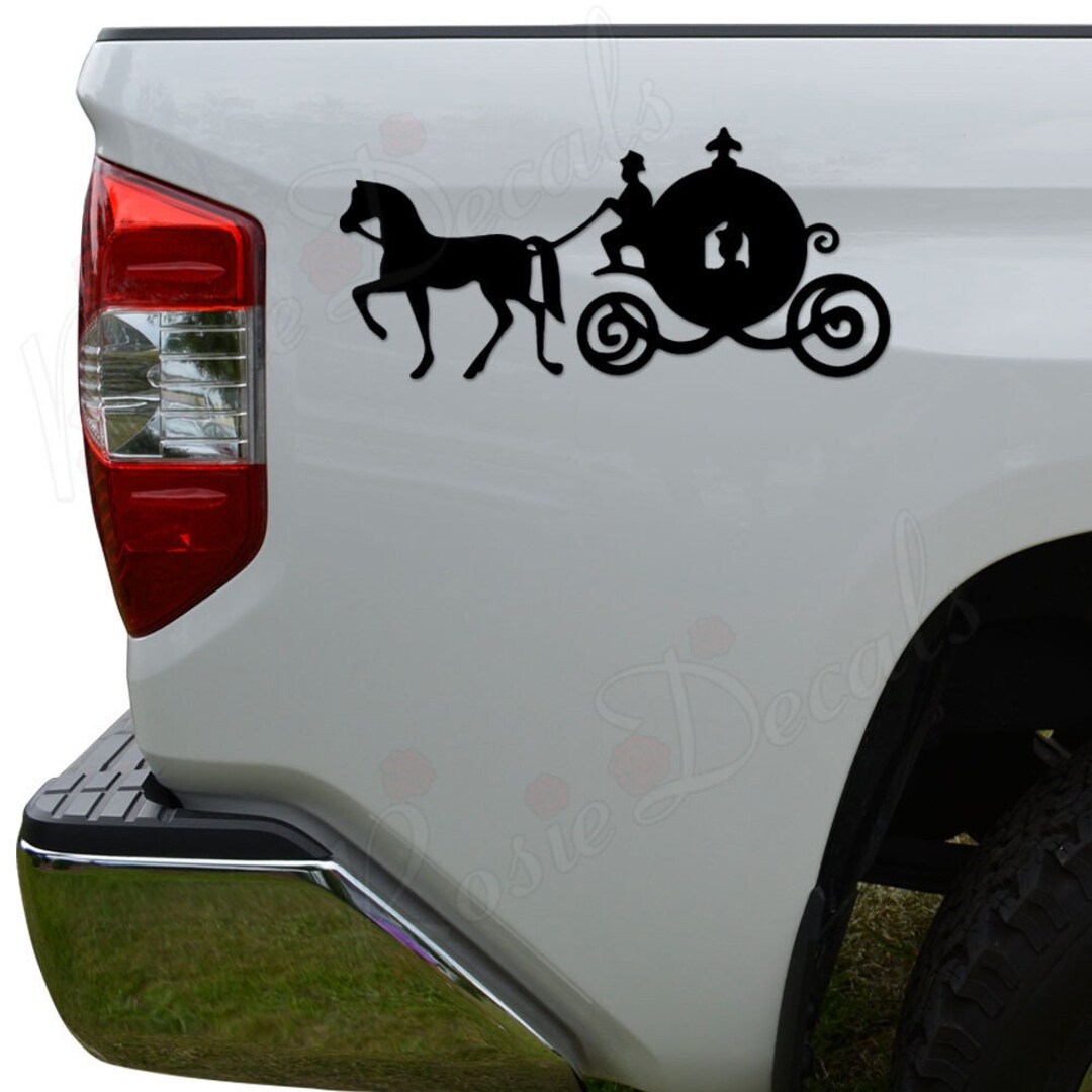 Cinderella Horse Carriage Fairy Tale Die Cut Vinyl Decal Sticker for ...