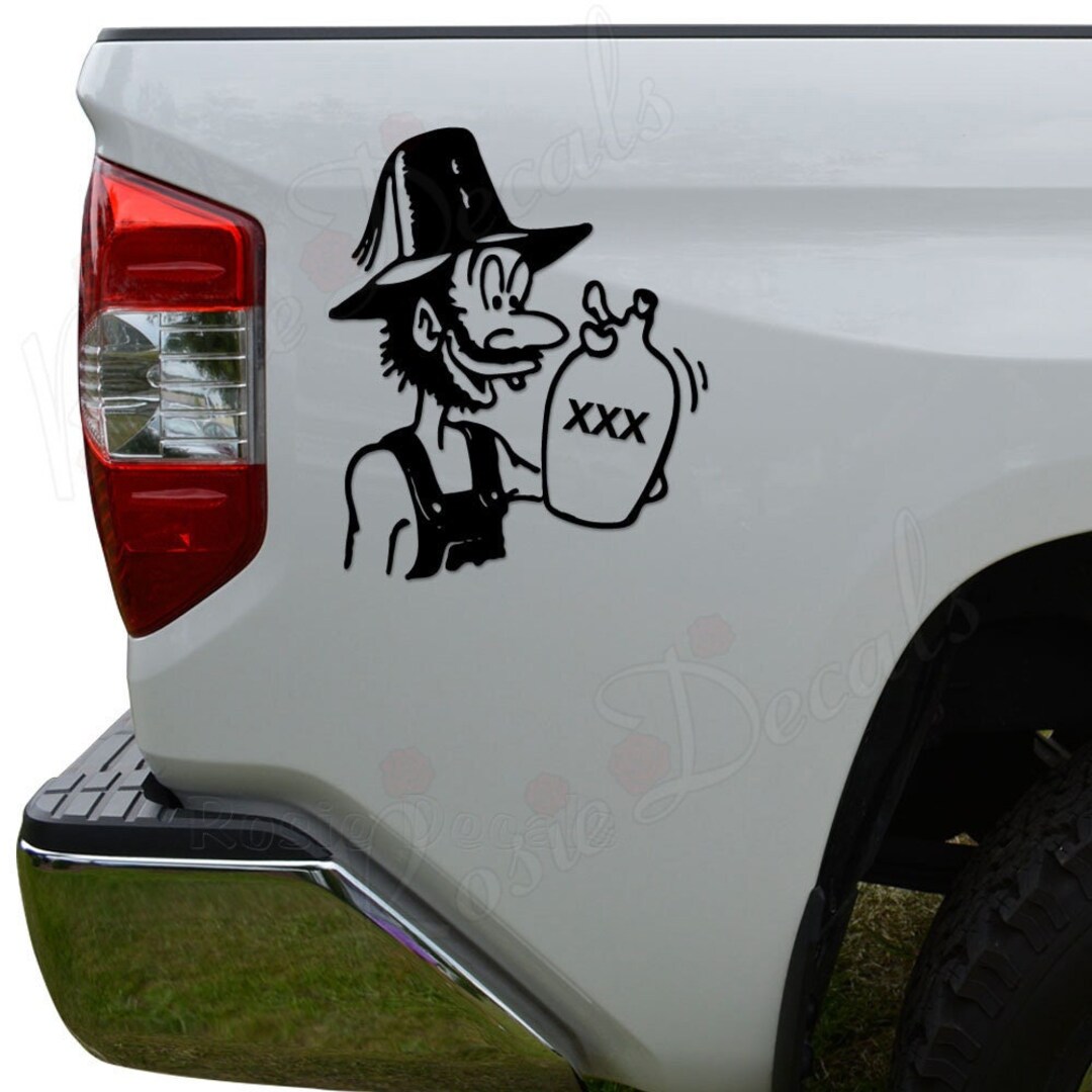 Moonshine Redneck Booze Alcohol Funny Die Cut Vinyl Decal Sticker for ...