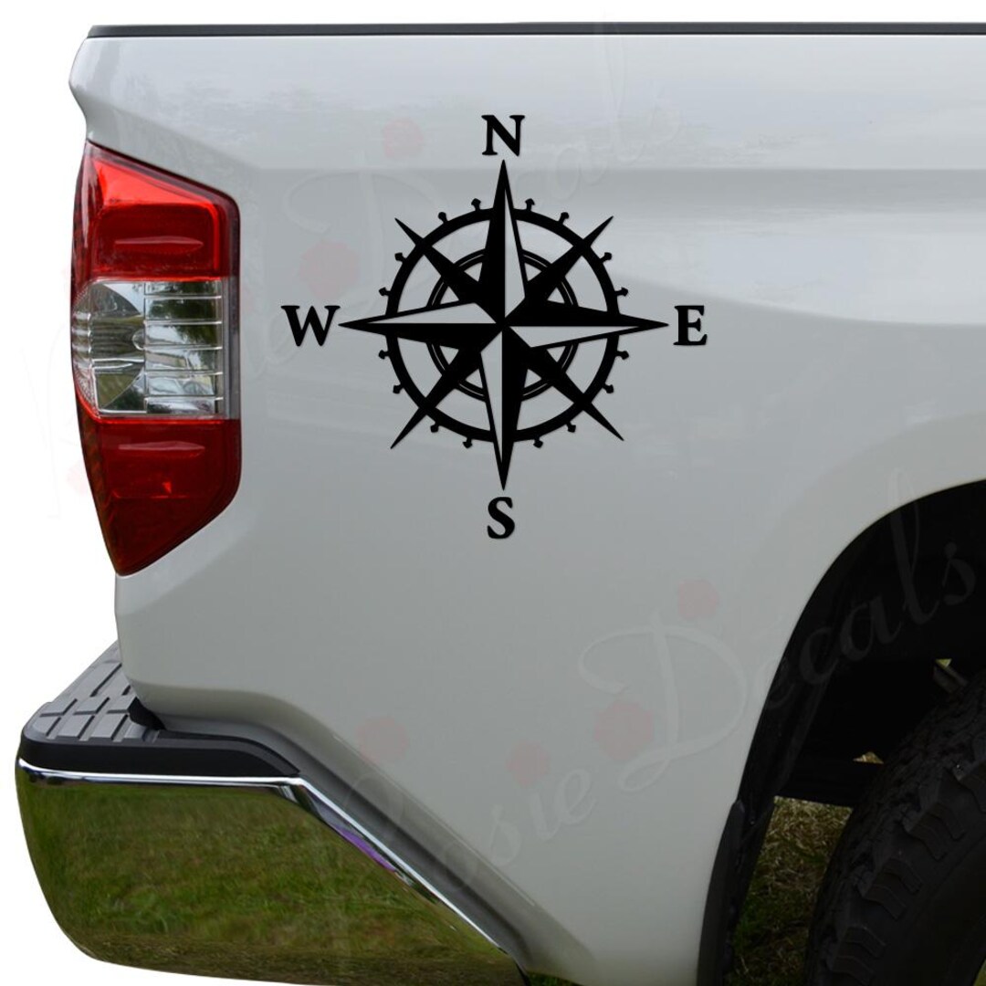 Nautical Rose Compass Navigation Navigator Vinyl Decal Sticker: Car ...