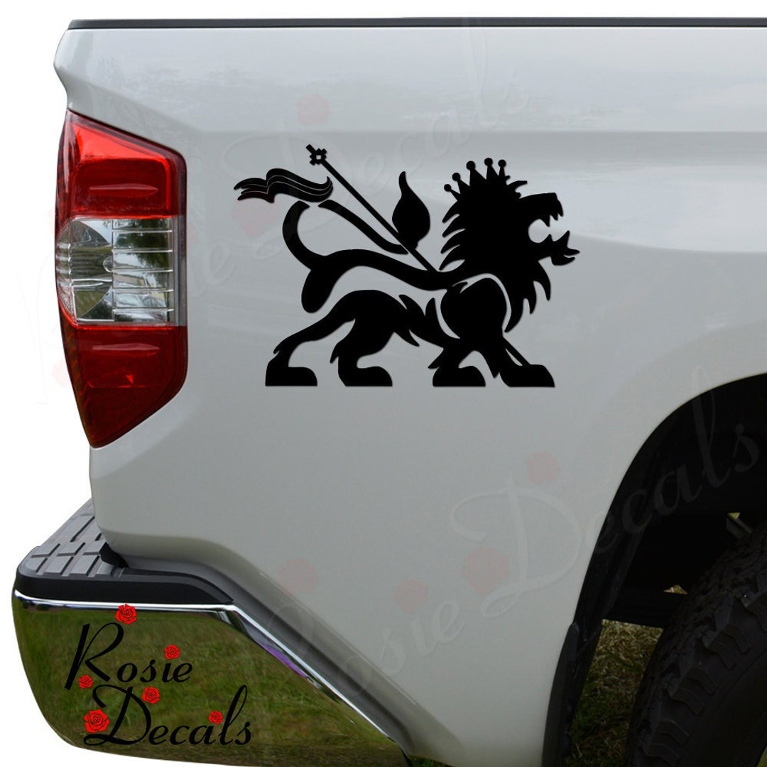 Lion of Judah Hebrew Jewish Aryeh Yehudah Flag Die Cut Vinyl Decal ...