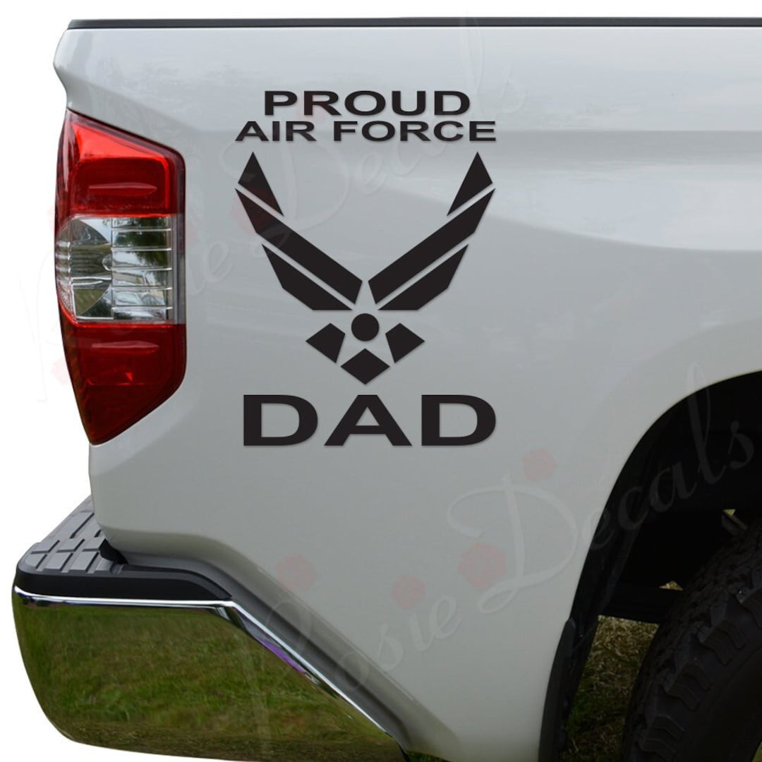 Proud Air Force Dad Pilot Military Die Cut Vinyl Decal Sticker for Car ...