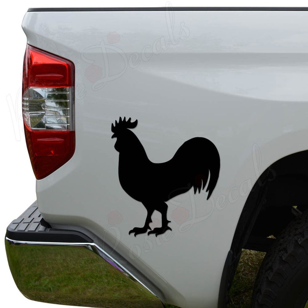 Rooster Chicken Farm Animal Die Cut Vinyl Decal Sticker for Car Truck ...