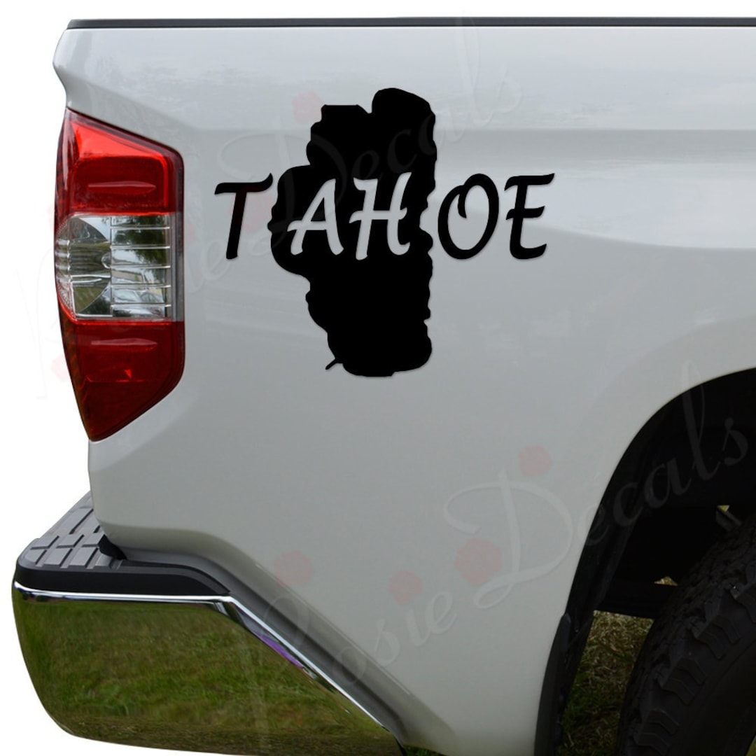 Lake Tahoe Map Nevada Die Cut Vinyl Decal Sticker for Car Truck ...