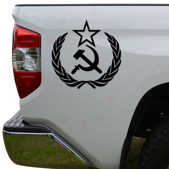 CCCP Russia Star Sickle Hammer Communism Die Cut Vinyl Decal | Etsy
