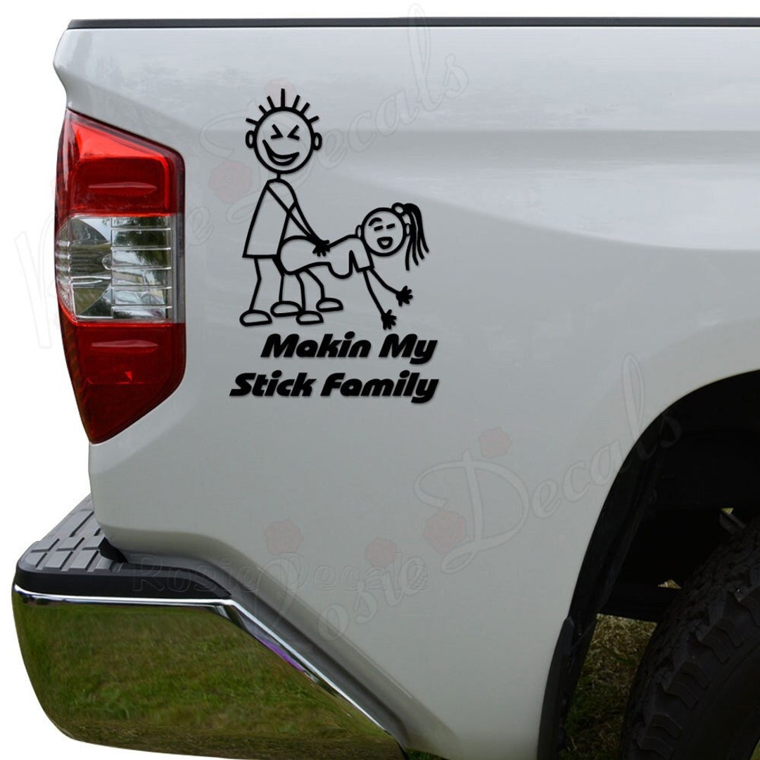 Making My Stick Family Funny Die Cut Vinyl Decal Sticker for Car Truck ...