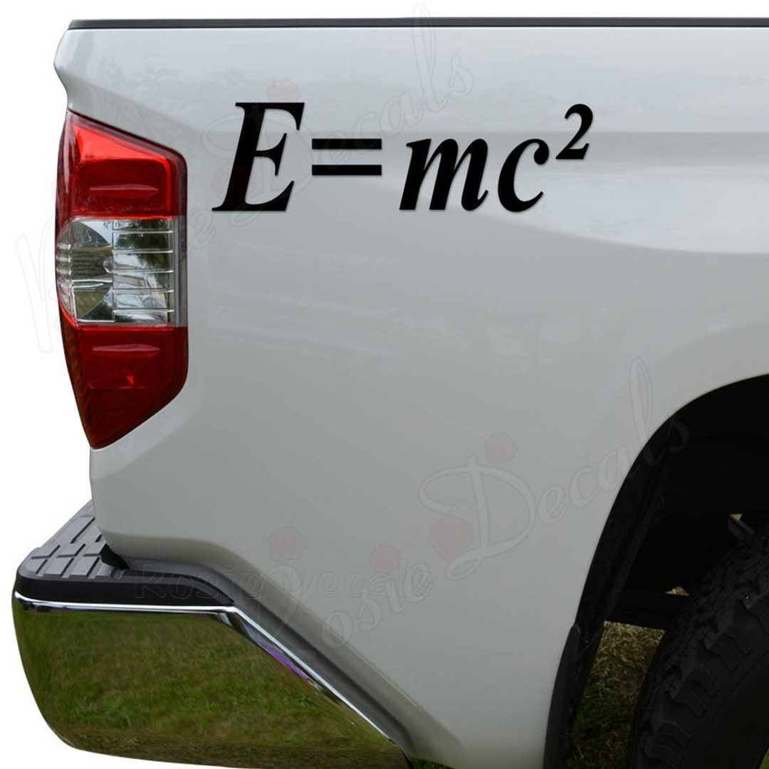 Einstein Famous Emc2 Energy Mass Equation Die Cut Vinyl Decal Sticker ...