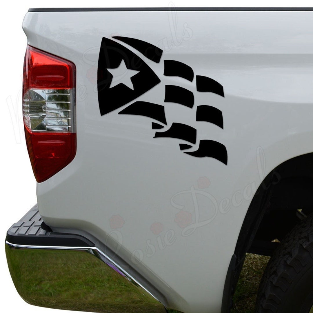 Puerto Rico Flag Rican Pride Island Die Cut Vinyl Decal Sticker for Car Truck Motorcycle Window ...