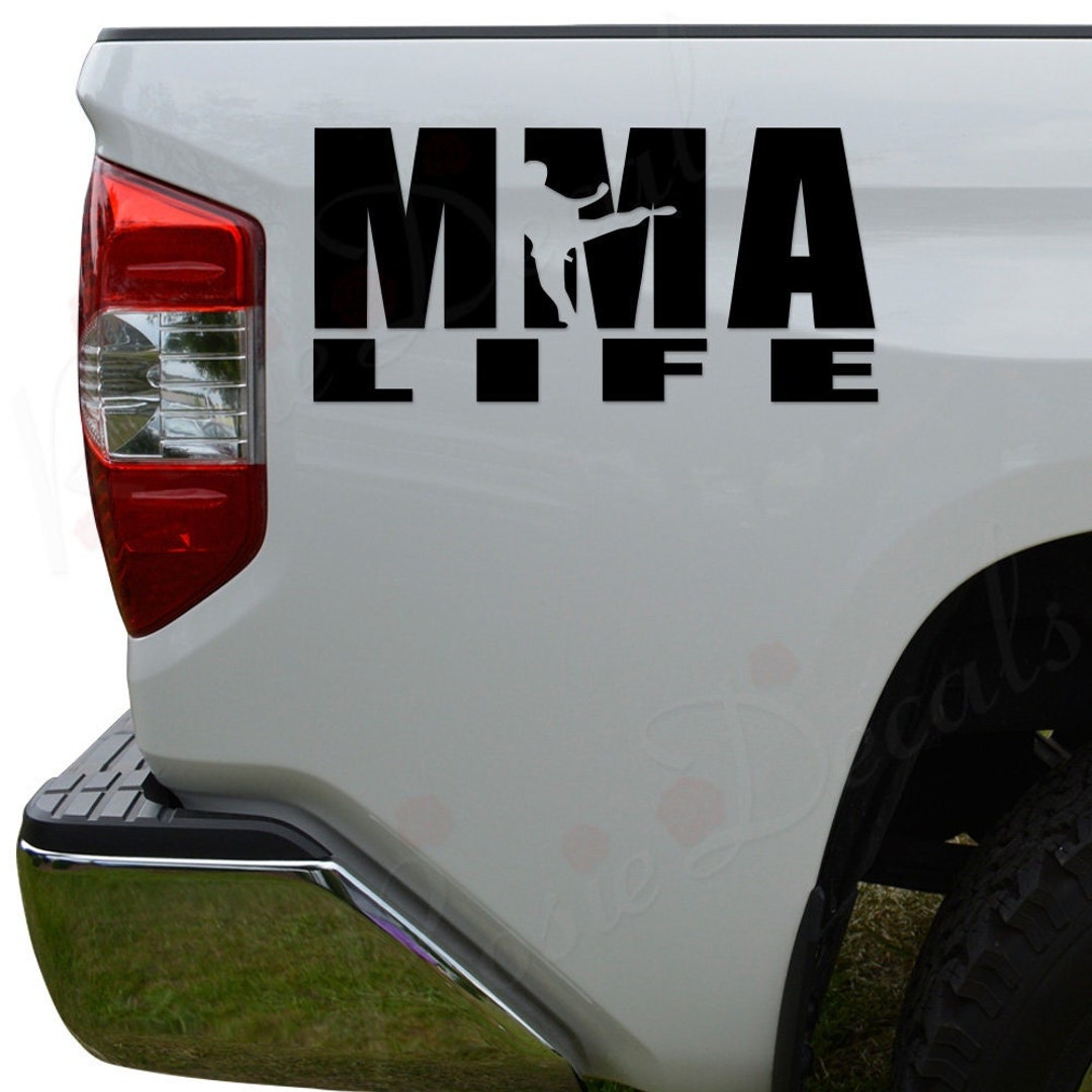 MMA Life Martial Arts UFC Die Cut Vinyl Decal Sticker for Car Truck ...