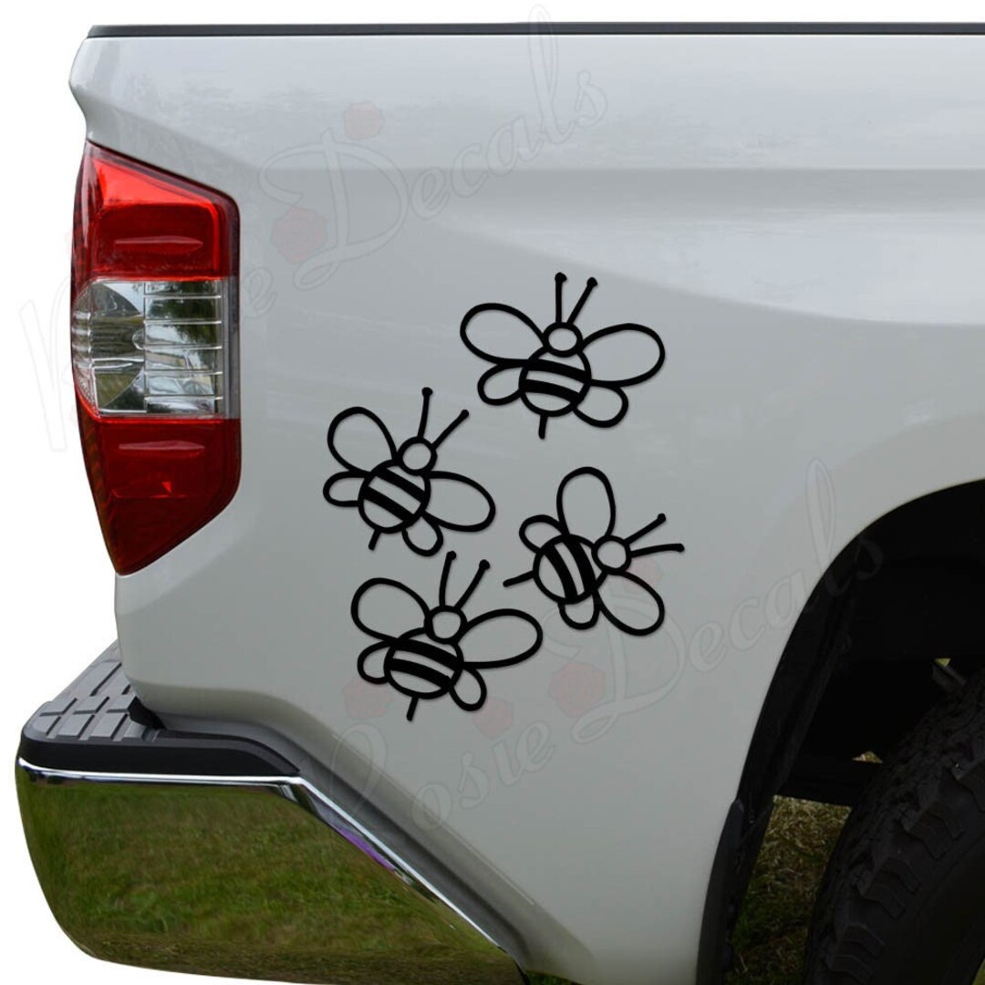 Bees Honey Flowers Beehive Nectar Die Cut Vinyl Decal Sticker for Car ...