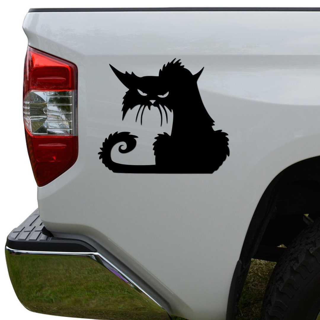 Mean Stare Street Alley Cat Pet Lover Die Cut Vinyl Decal Sticker for ...