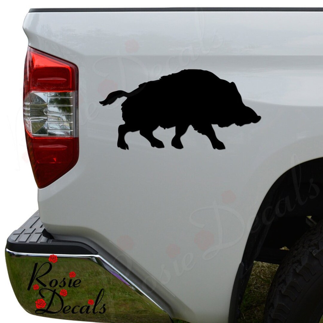 Wild Boar Pig Hunting Animal Wildlife Die Cut Vinyl Decal Sticker for ...
