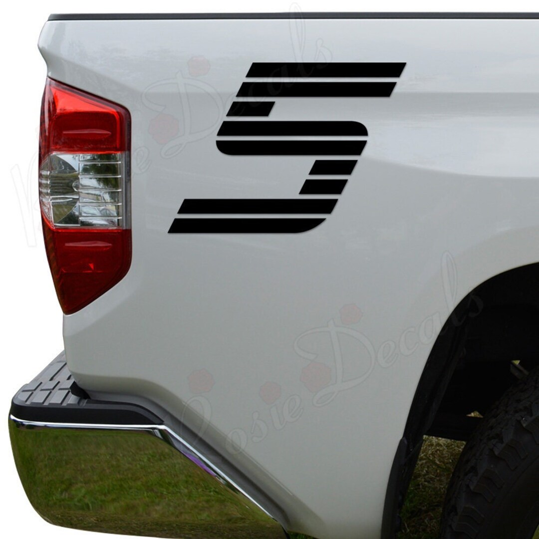 Racing Race Number 5 Style #1 Go Kart Helmet Die Cut Vinyl Decal ...