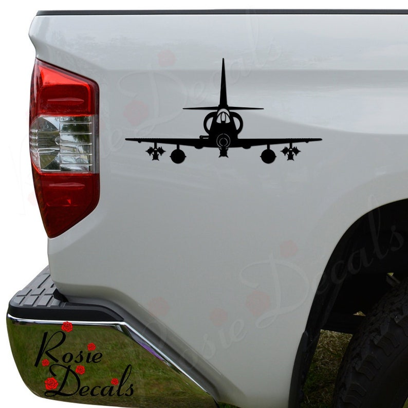 A-4 Skyhawk Navy Fighter Jet Pilot Military #02 Die Cut Vinyl Decal ...