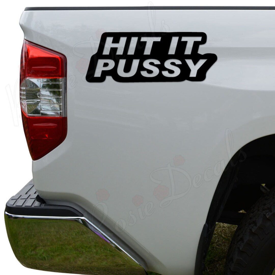 Hit It Pussy Race Racing Motorsports Die Cut Vinyl Decal Sticker for ...