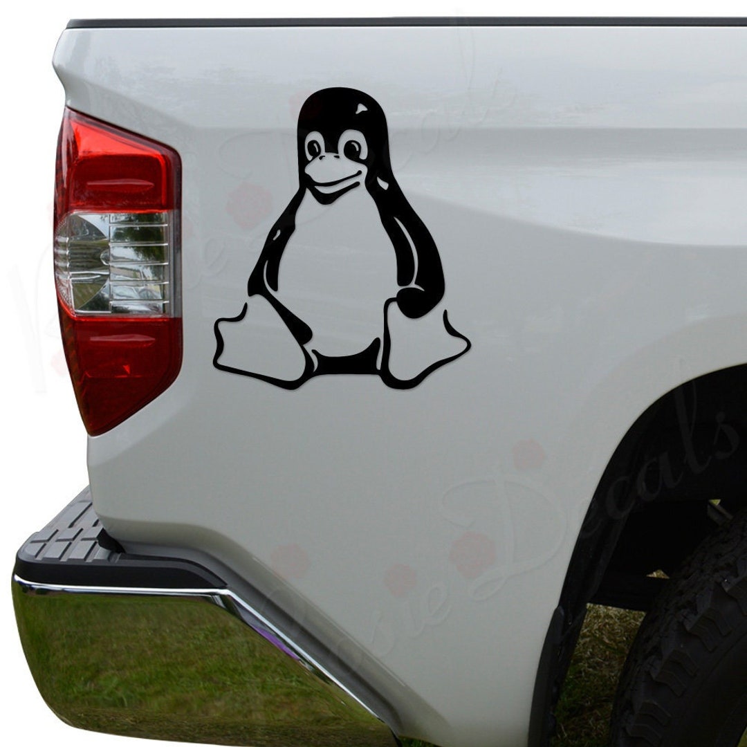 Linux Tux Penguin OS Software Programmer Die Cut Vinyl Decal Sticker ...