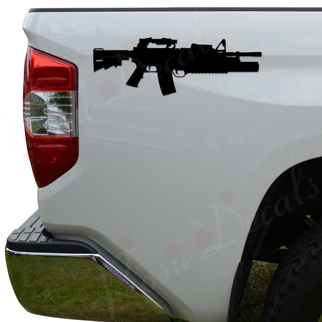 M4 M203 Grenade Launcher Rifle Die Cut Vinyl Decal Sticker for Car ...