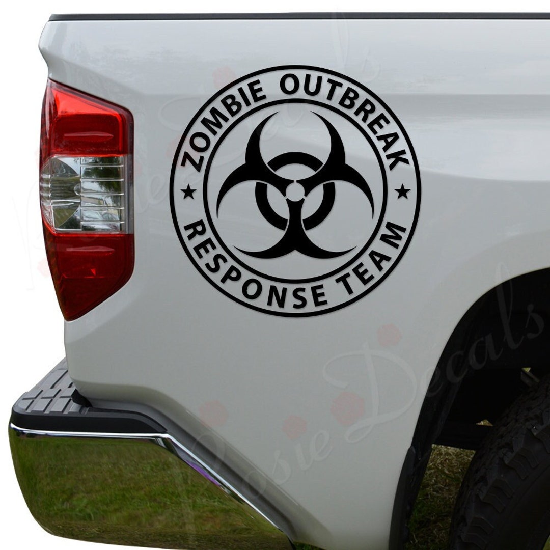 Zombie Outbreak Response Team Biohazard Radioactive Die Cut Vinyl Decal ...