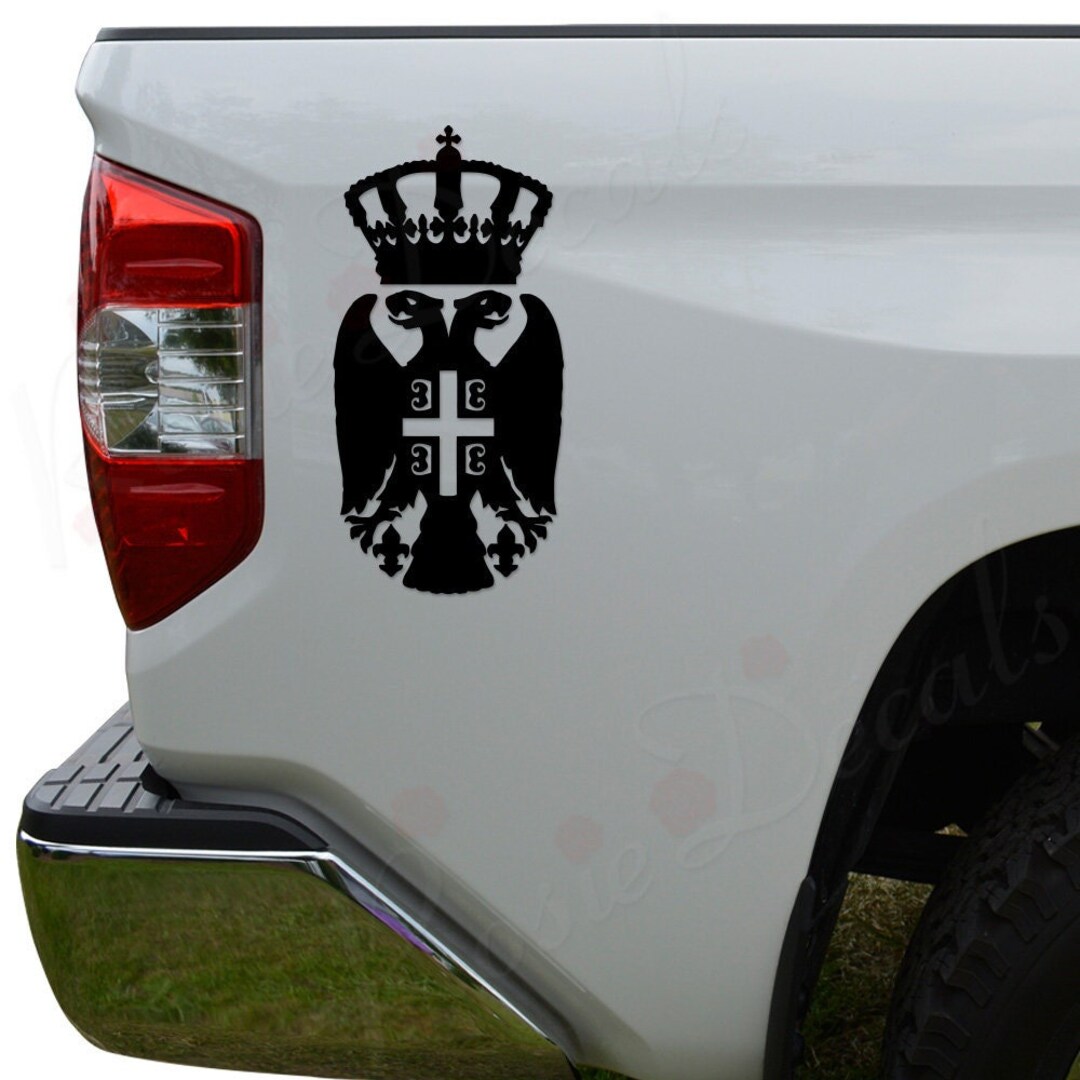 Serbian Cross Eagle CCCC National Symbol Die Cut Vinyl Decal Sticker ...