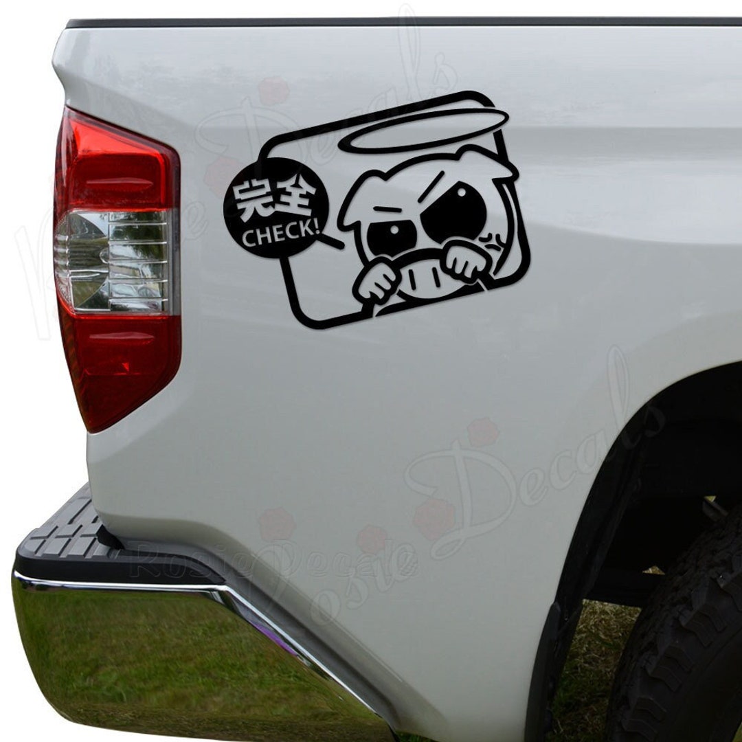 Rally Pig Cops Check JDM Japanese Motorsports Die Cut Vinyl Decal ...