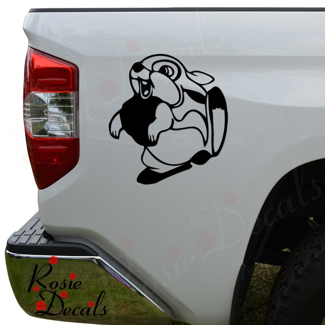 Happy Excited Rabbit Bunny Hare Pet Love Die Cut Vinyl Decal Sticker ...