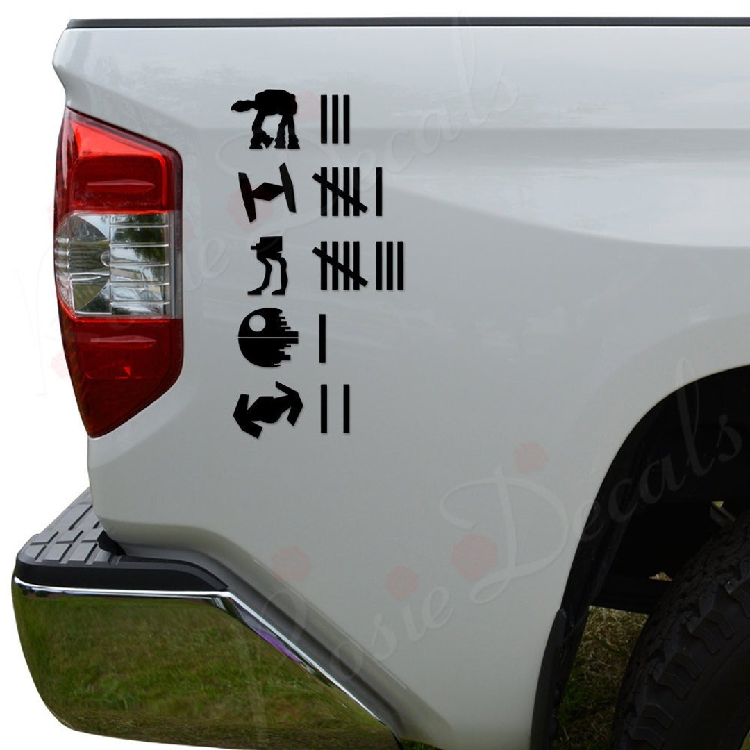 Kill Count Empire Spaceship Death Star Walker Die Cut Vinyl Decal ...