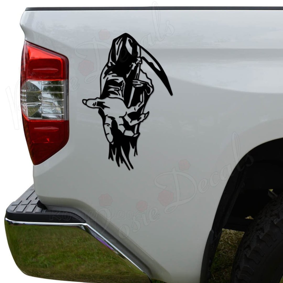 Grim Reaper Angel of Death Scythe Die Cut Vinyl Decal Sticker for Car ...
