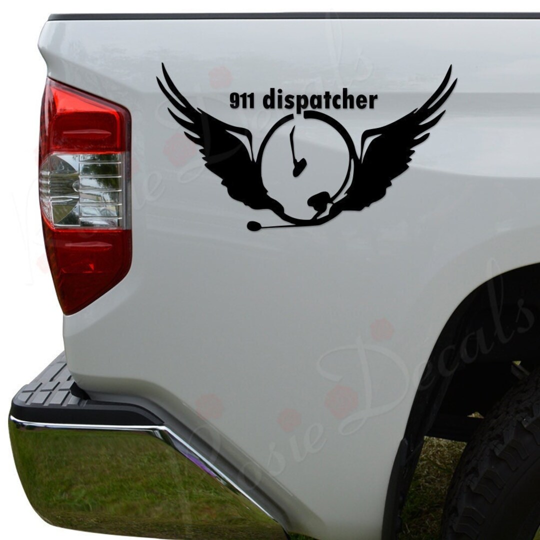 911 Dispatcher Medical Emergency Die Cut Vinyl Decal Sticker for Car ...