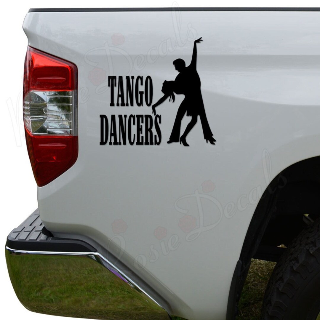 Tango Dancers Music Ballroom Dancing Die Cut Vinyl Decal Sticker for ...