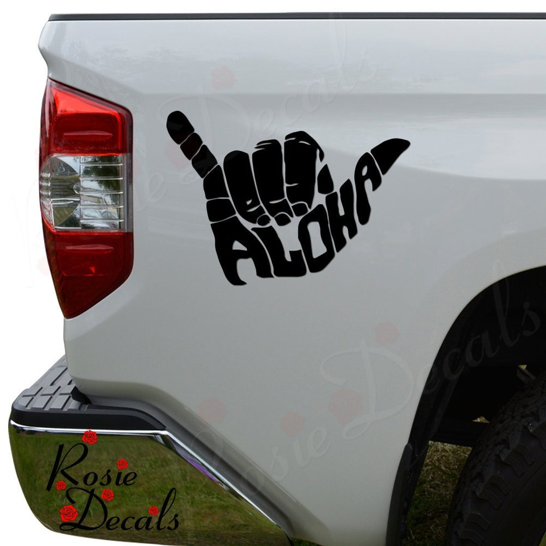 Shaka Hang Loose Hand Sign Aloha Hello Hawaii Hawaiian Die Cut Vinyl ...
