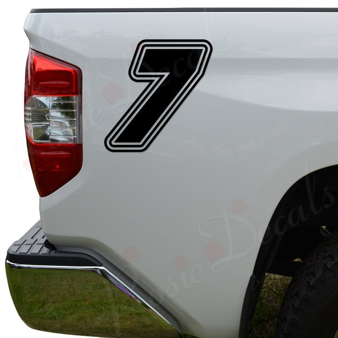 Racing Race Number 7 Style 23 Go Kart Helmet Die Cut Vinyl - Etsy