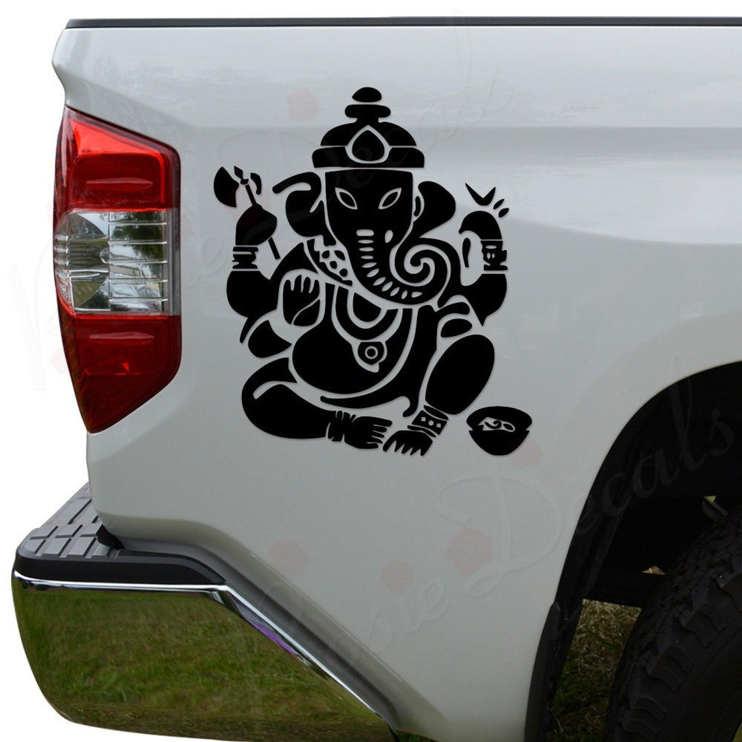 Lord Ganesha Yoga Hindu Elephant God Die Cut Vinyl Decal Sticker for ...