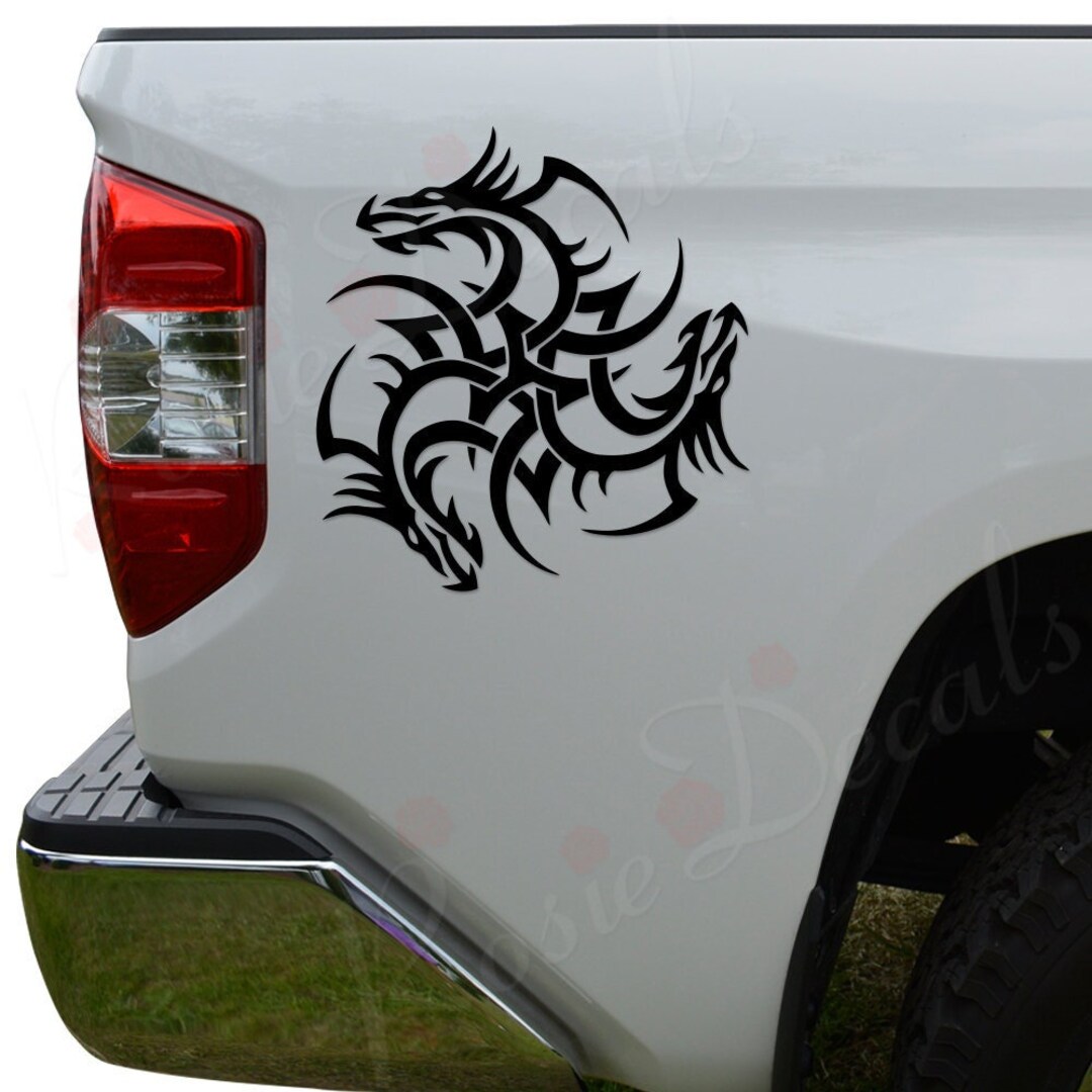 Tribal Dragon Celtic Tattoo Die Cut Vinyl Decal Sticker for Car Truck ...