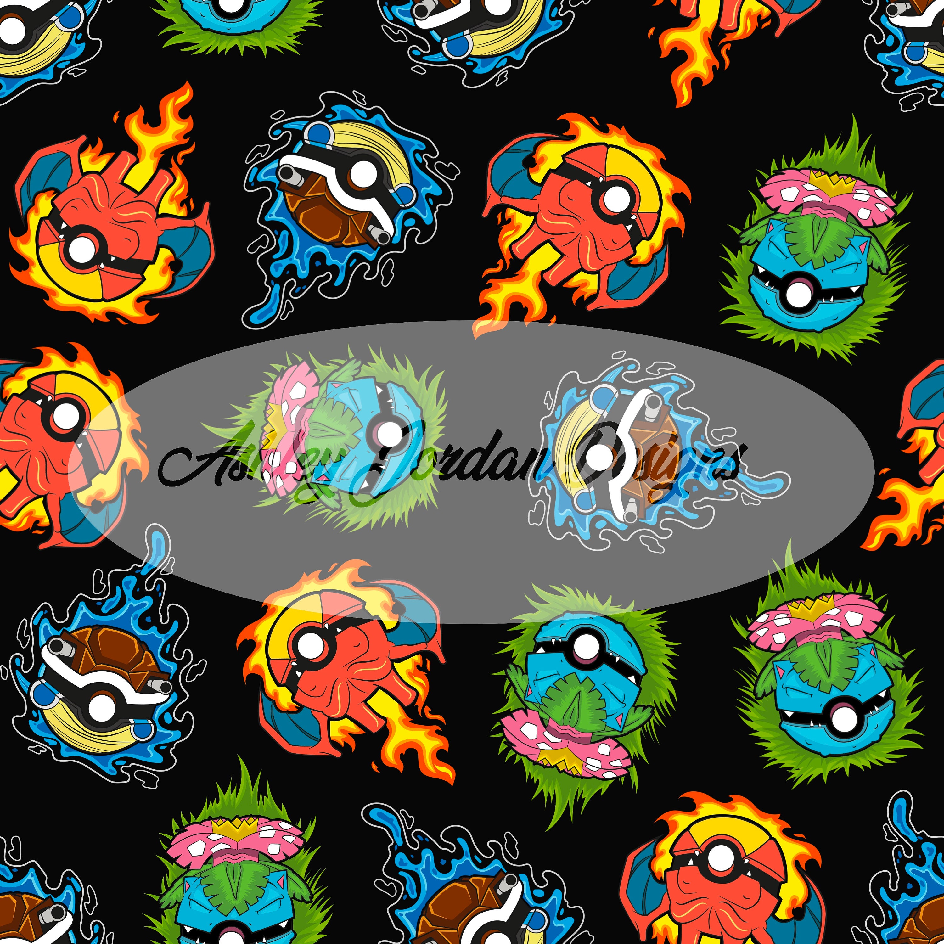 Pokémon Pokeball Seamless Graphic Seamless Pattern File - Etsy