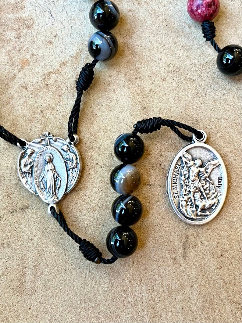 Saint Michael the Archangel Catholic Corded Chaplet Handmade - Etsy