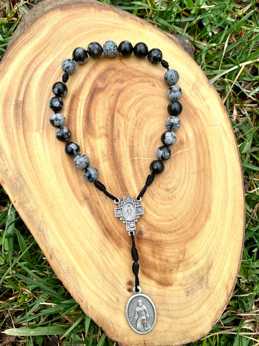 Saint Peregrine, Patron of Cancer, Catholic Chaplet, Handmade, Corded ...